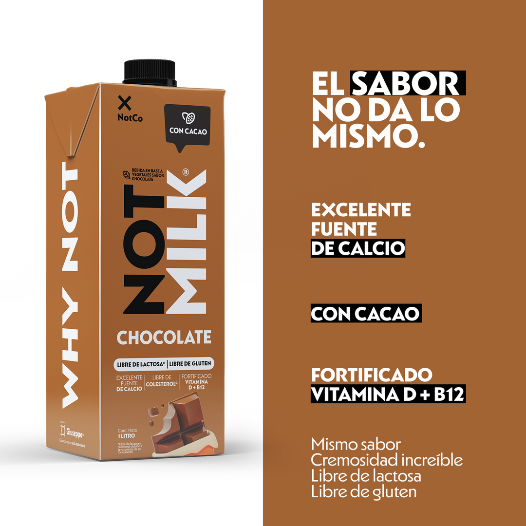 Bebida Vegetal Notmilk Chocolate 12x 1L – Tienda NotCo