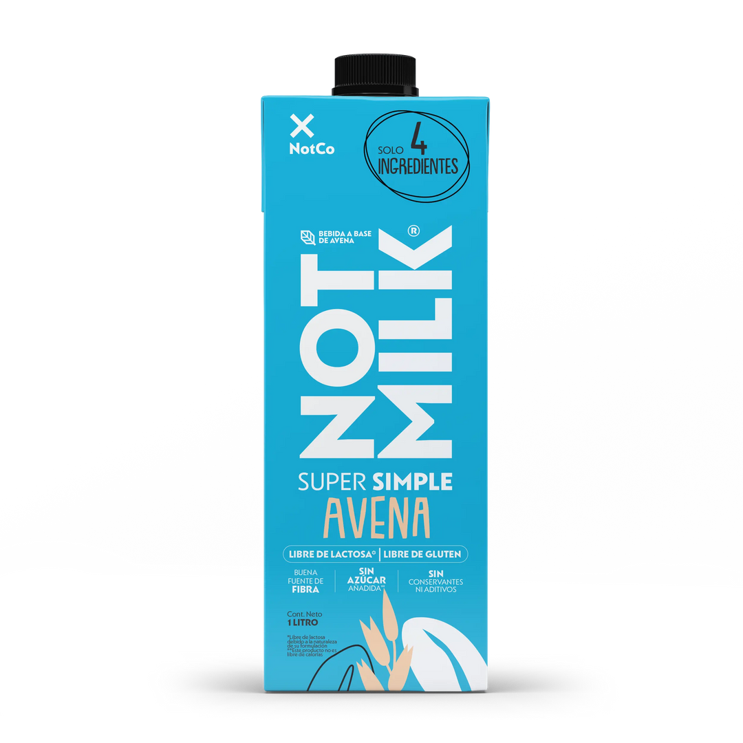 Bebida Vegetal de Avena 1L | NotMilk Super Simple 4 Ingredientes ...