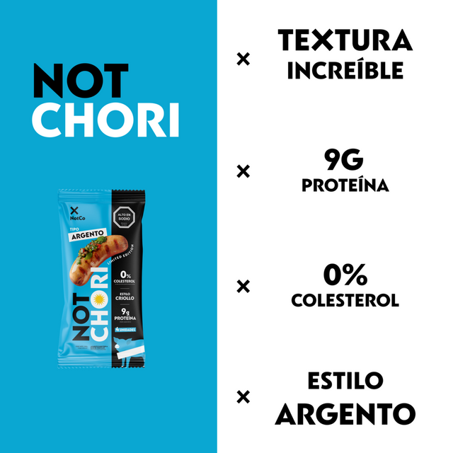 NotChori Argento 240g Chorizo Vegetal – Tienda NotCo