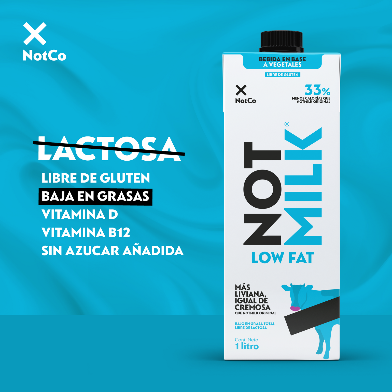 NotMilk Low Fat 1LT – Tienda NotCo