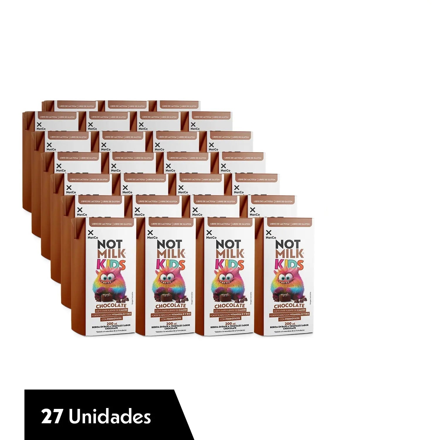 Bebida Vegetal NotMilk Chocolate Kids 200ml 27 unidades – Tienda NotCo