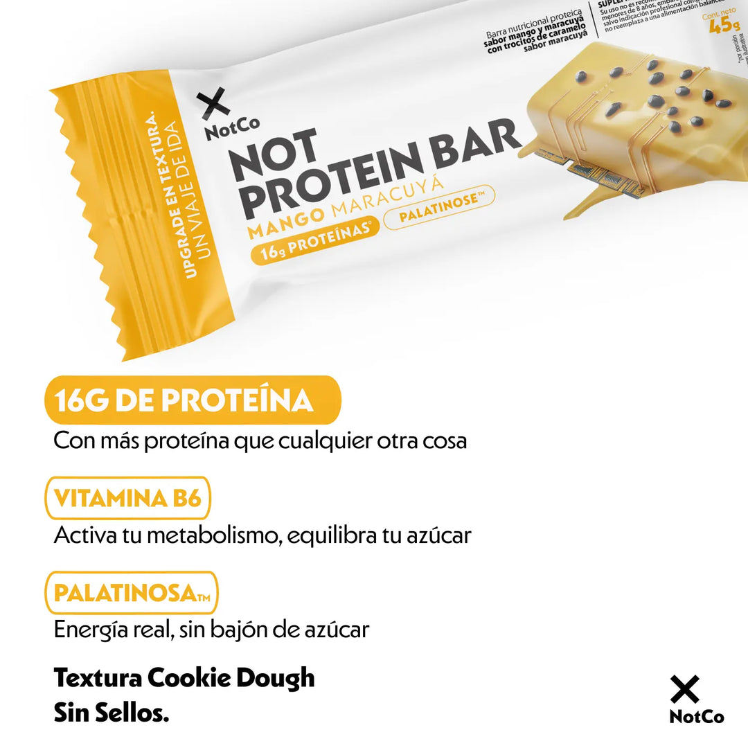 Barritas de Proteína Mango Maracuyá 5 x 45 g | NotProtein Bar – NotCo ...